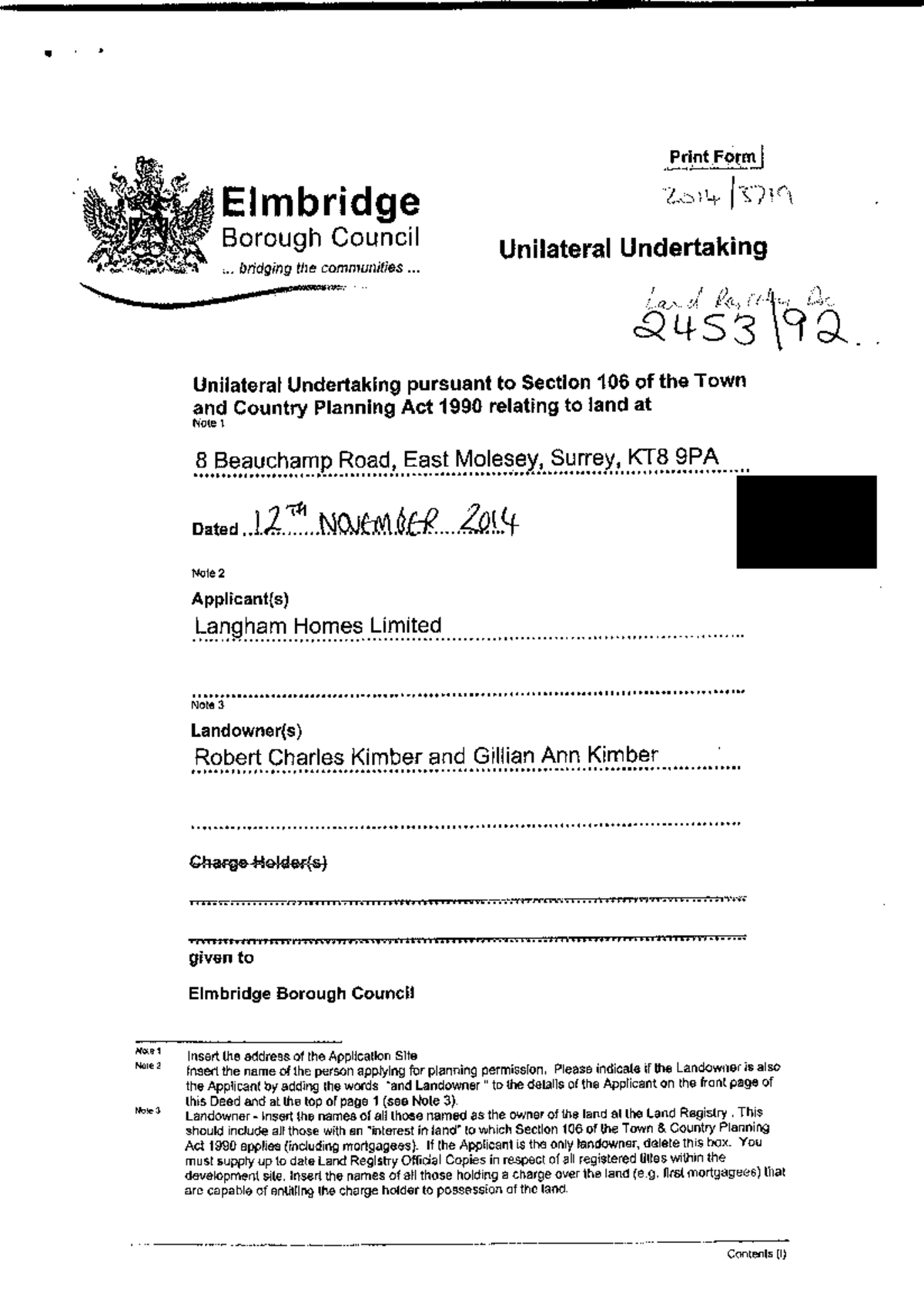 2104424 - Official copy of register of title - Sample - Land Registry ...