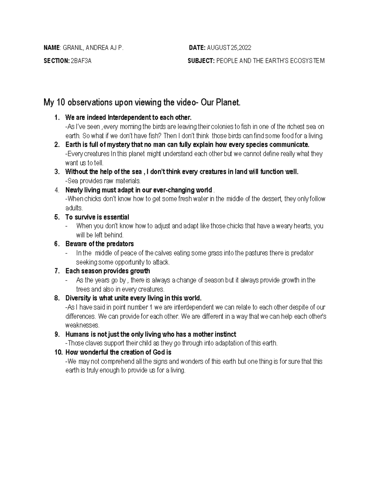 2BAF3A Activity 1 Granil, Andrea - NAME : GRANIL, ANDREA AJ P. DATE ...