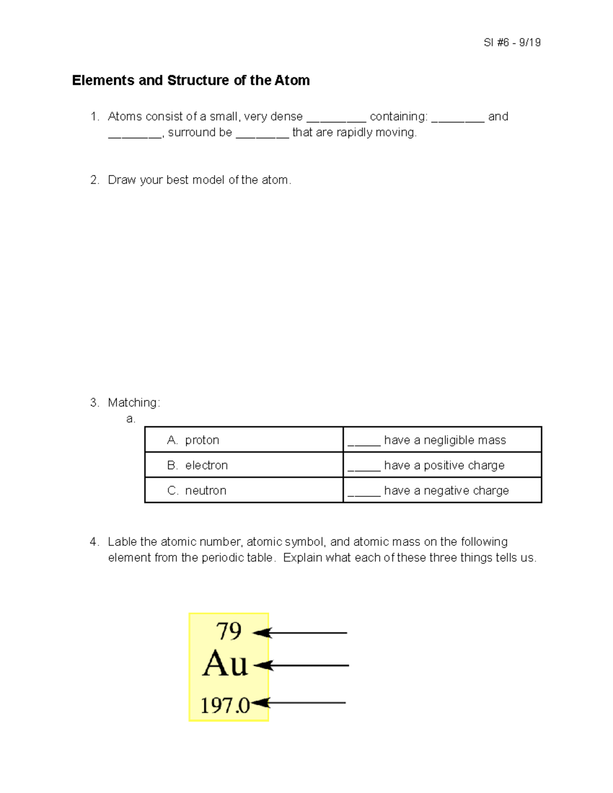 SI Session #6 - 9 19 - This is the first practice material in unit 2 ...