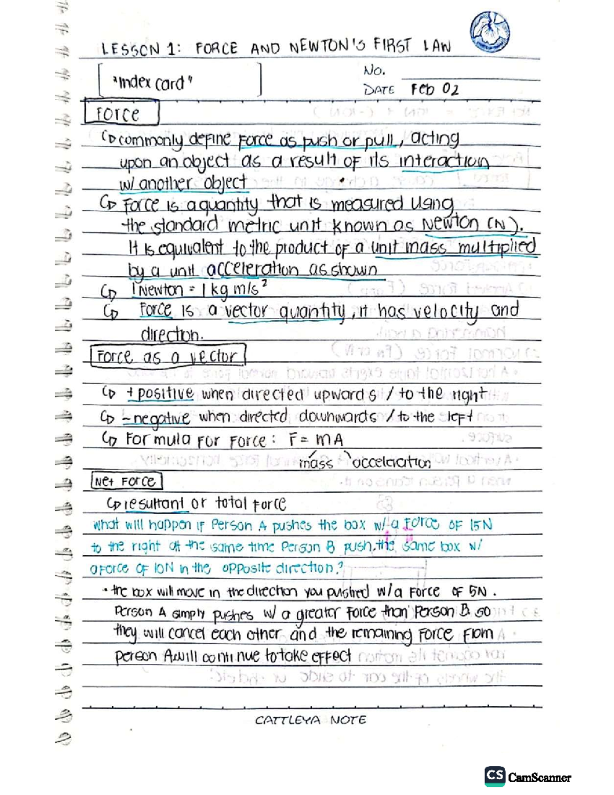 TIP QC General Physics Lecture Force - LESSON 1: FORCE AND FIRST 1 AW ...