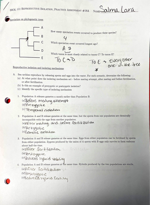 EXAM 4 Study Guide #2 Biology 111 - Exam 4 Study Guide #2 for Biology ...