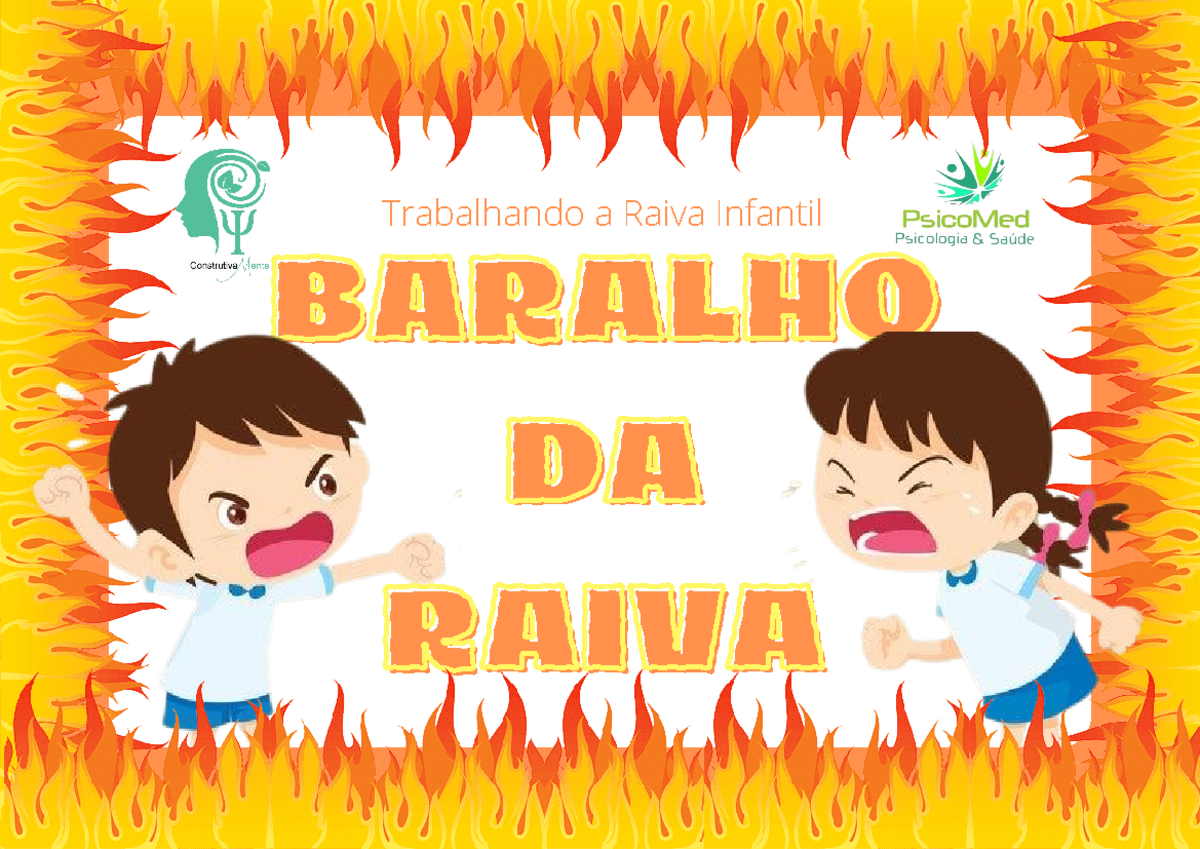 Baralho da Raiva Infantil - BARALHOBARALHO DA DA RAIVA RAIVA ...