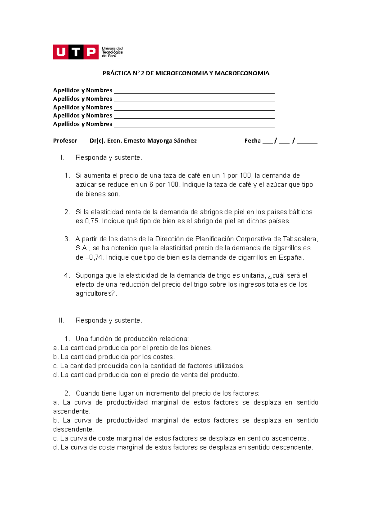 Practica+N%C2%B0+2+ Microeconomia - PRÁCTICA N° 2 DE MICROECONOMIA Y ...