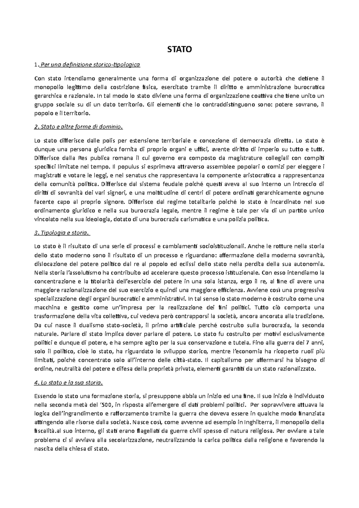 LO Stato Moderno - STATO Per una definizione storico-tipologica Con ...