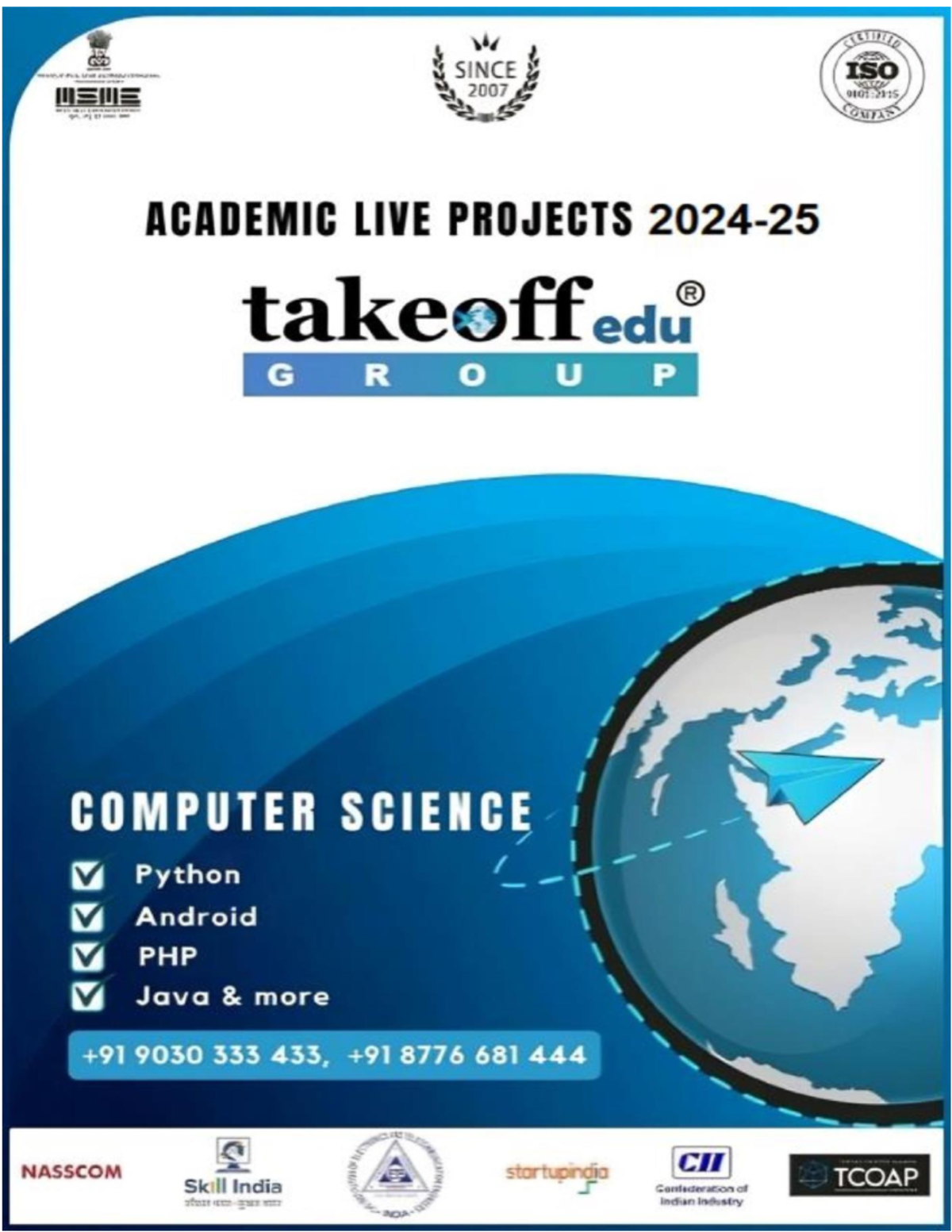 Computer Science Project Titles 2024 25 Takeoff EDU Group - Web: takeoffprojects Phone ...