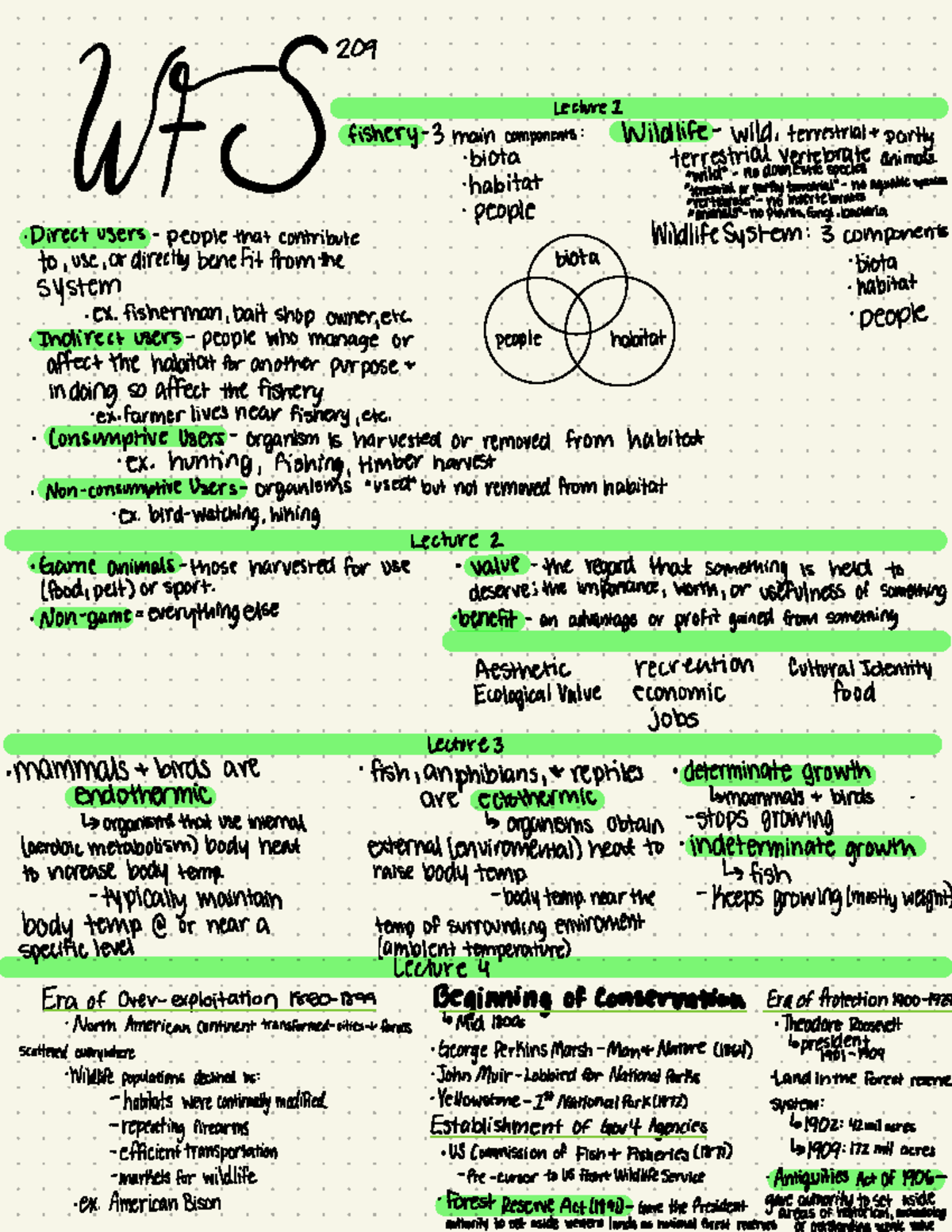 WFS-209N - Lecture notes for WFS 209N. - WFS ·biota Lecture 1 ...