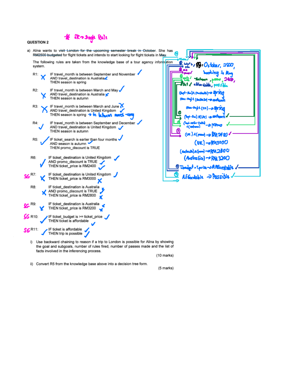CSC583 - Dec 2019 - Q2a - tutorial work 583tutorial work - SRSingleRule ...