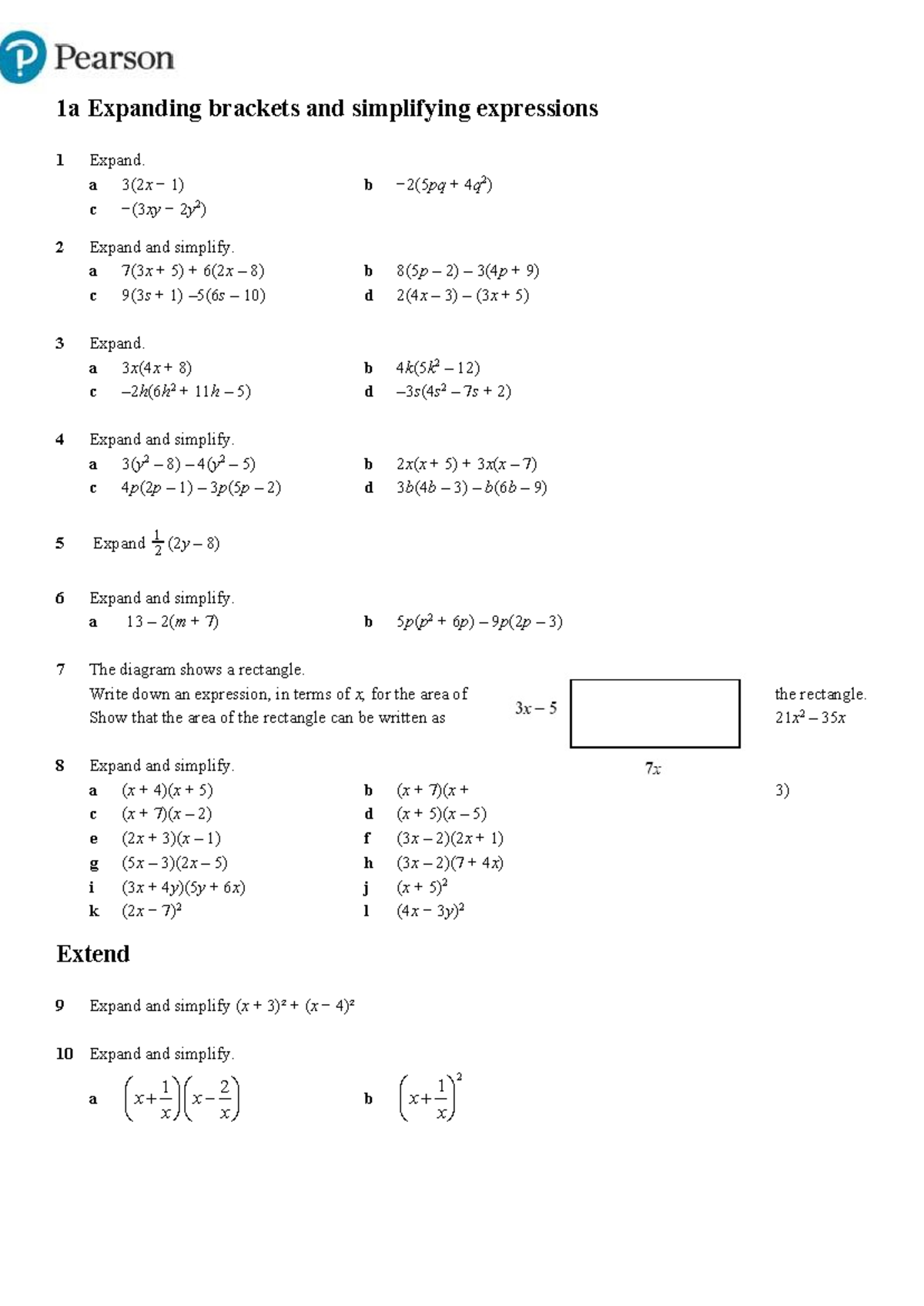 A-Level-Maths - lovely noice - 1a Expanding brackets and simplifying ...