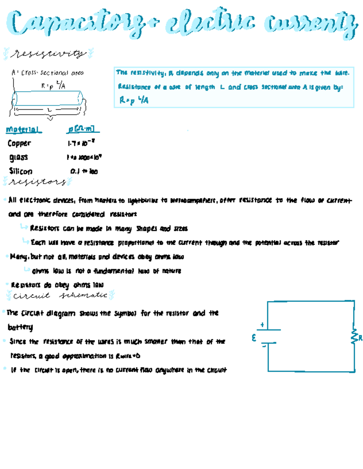 Physics Lecture 17 - PHY 2054 Volker Crede Notes: Capacitors and ...