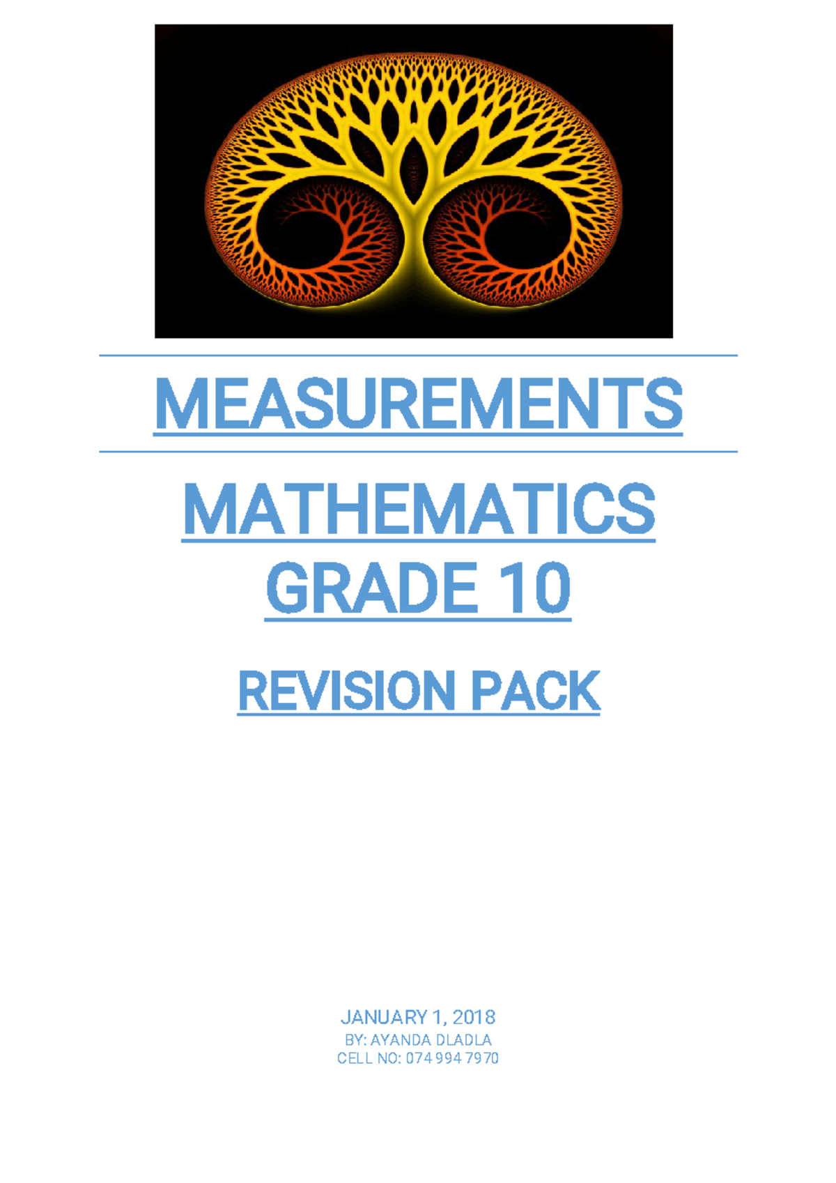 Measuration - Measurement notes Mathematics - MEASUREMENTS MATHEMATICS ...