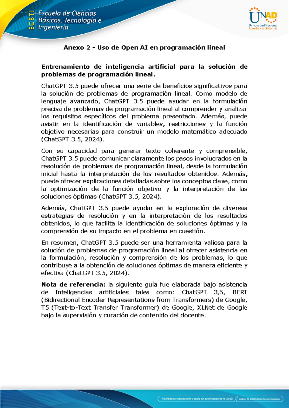 Anexo 2 - Uso de Open AI en programación lineal - Anexo 2 - Uso de Open AI en programación ...