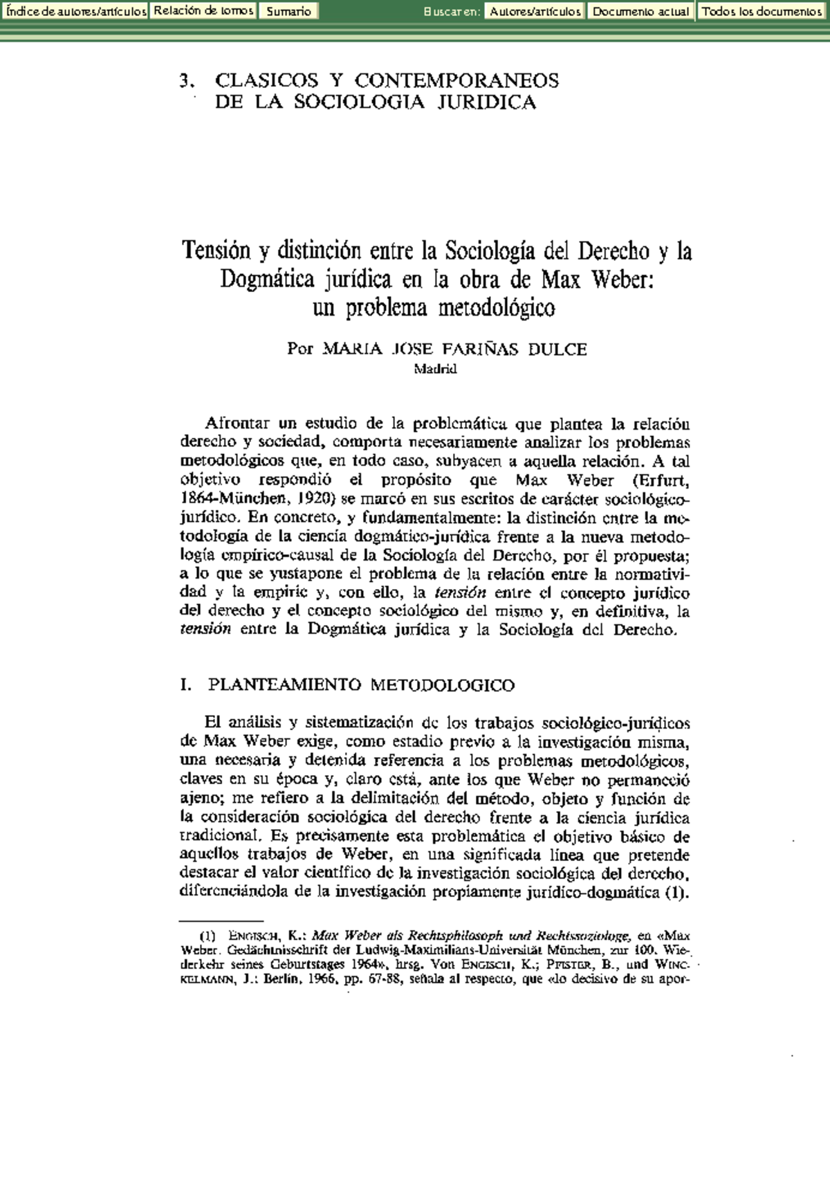 Ágora-Tension YDistincion Entre La Sociologia Del Derecho YLa Do-142146 ...