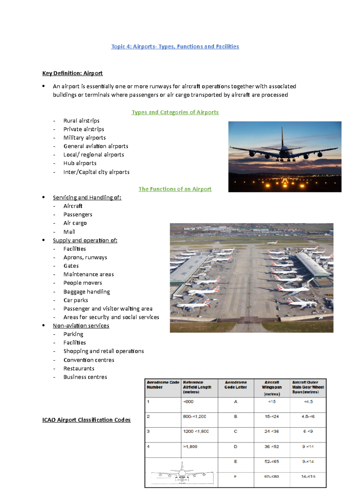 Topic 4- Airport Types, Functions and Facilities - Designed for ...