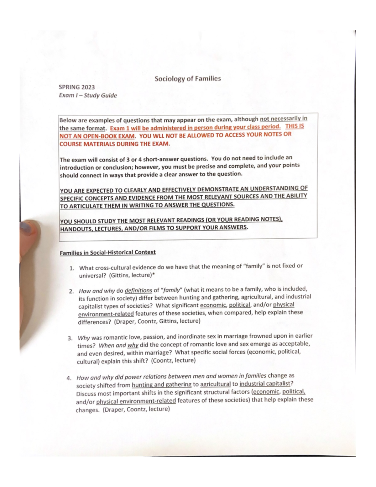 Soc Study Guide - These are practice questions used for test prep ...