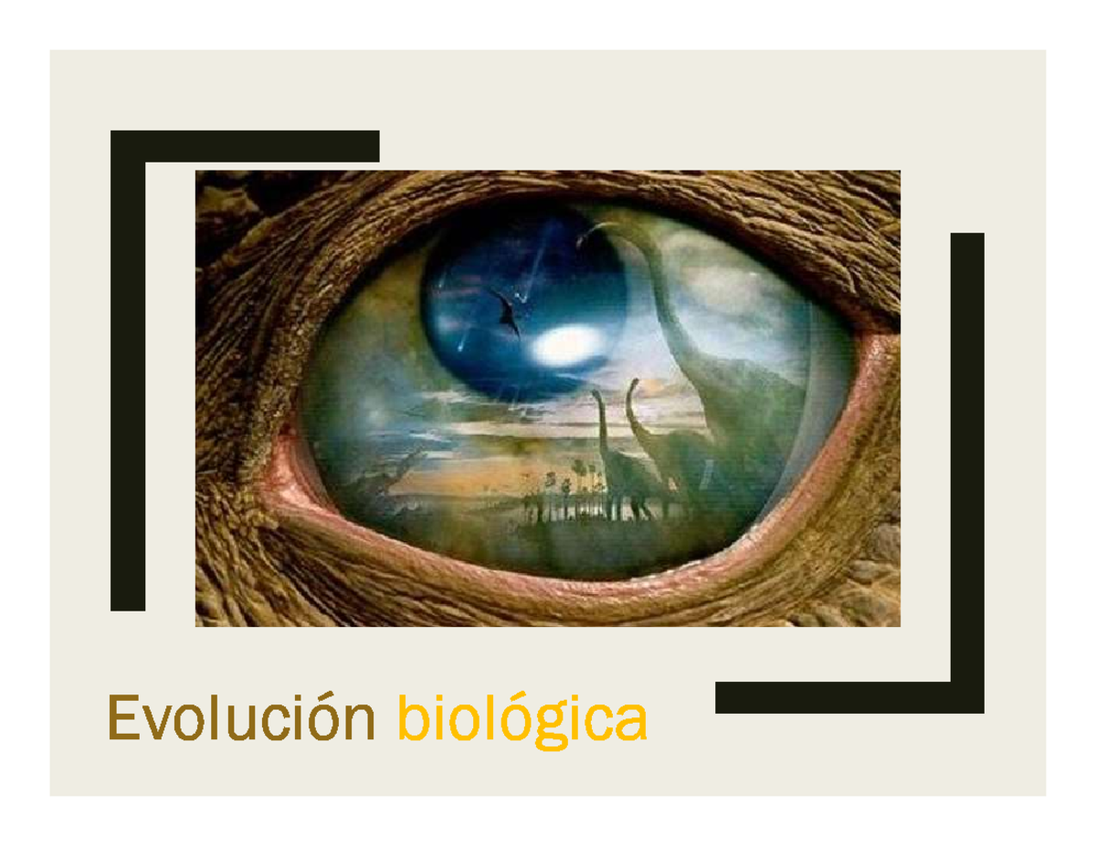 Evolucion Biologica - Apuntes Evolución - Evolución biológica ...