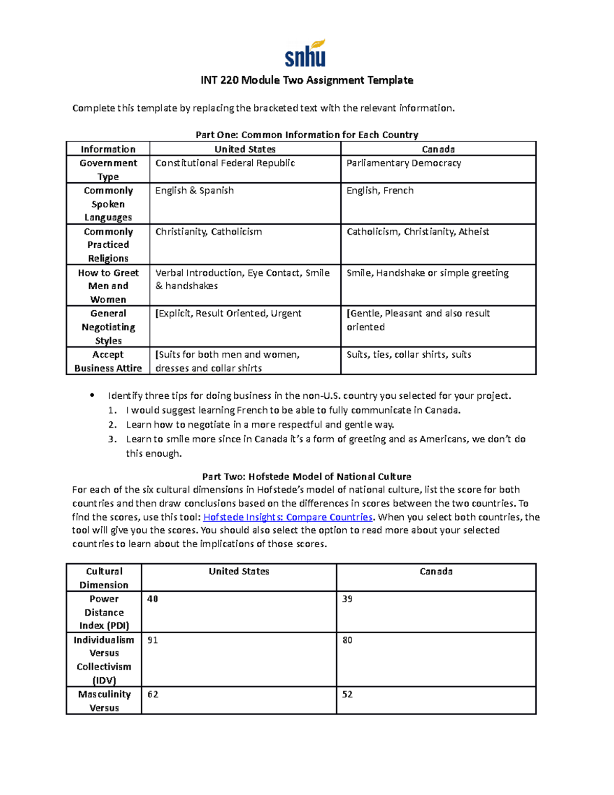 INT 220 Module Two - Comparison - INT 220 Module Two Assignment ...
