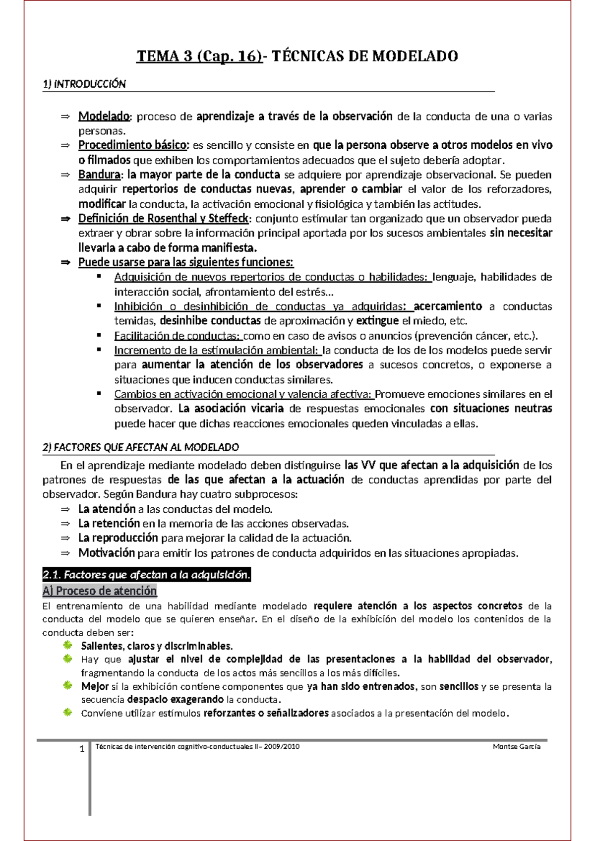 Tema 3 Técnicas de Modelado - TEMA 3 (Cap. 16)- TÉCNICAS DE MODELADO 1 ...