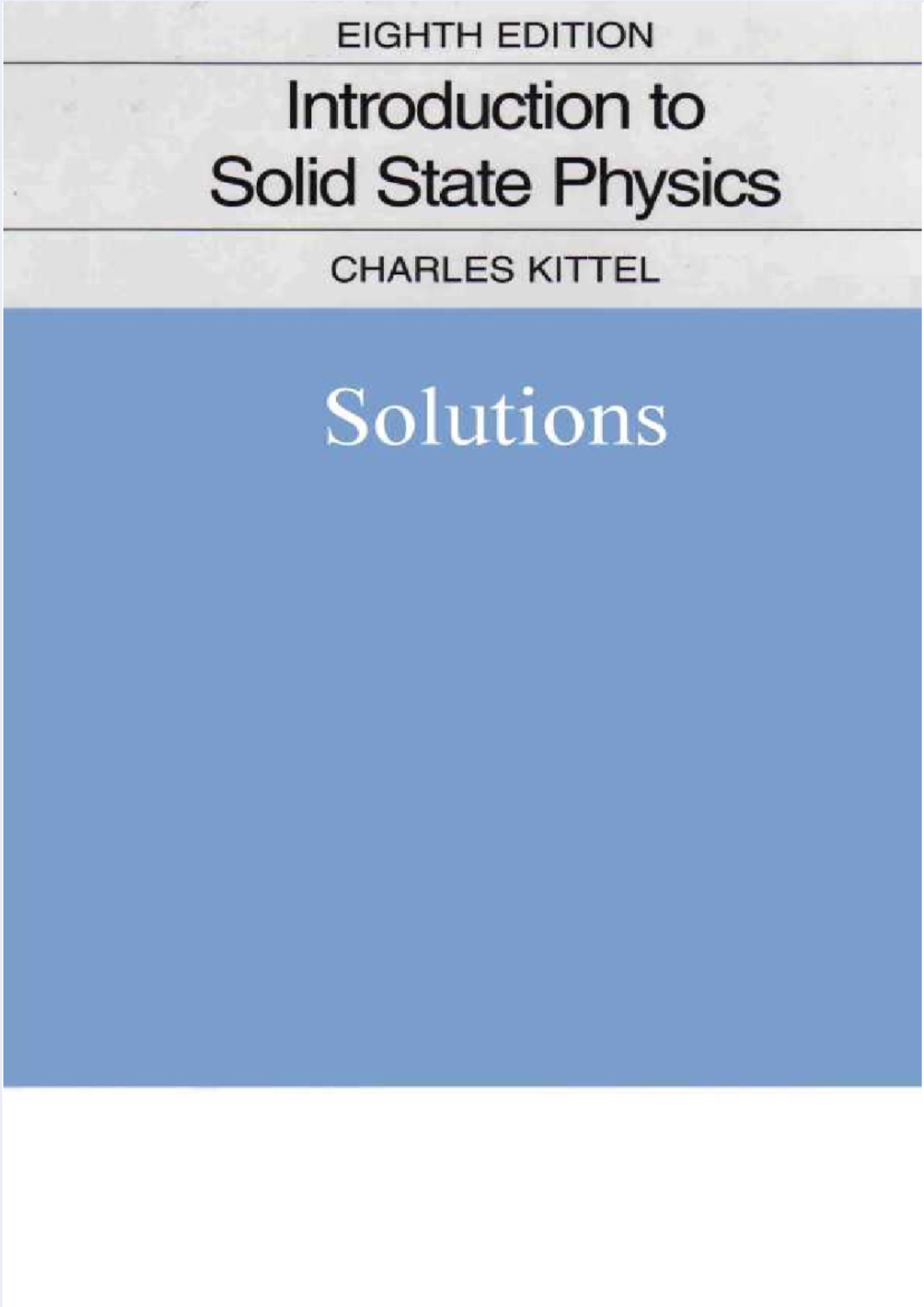 고체물리학 8판 솔루션 - solution - CHAPTER 1 ####### 1. The vectors xˆ + yˆ +zˆ and − xˆ − yˆ +zˆ are in ...