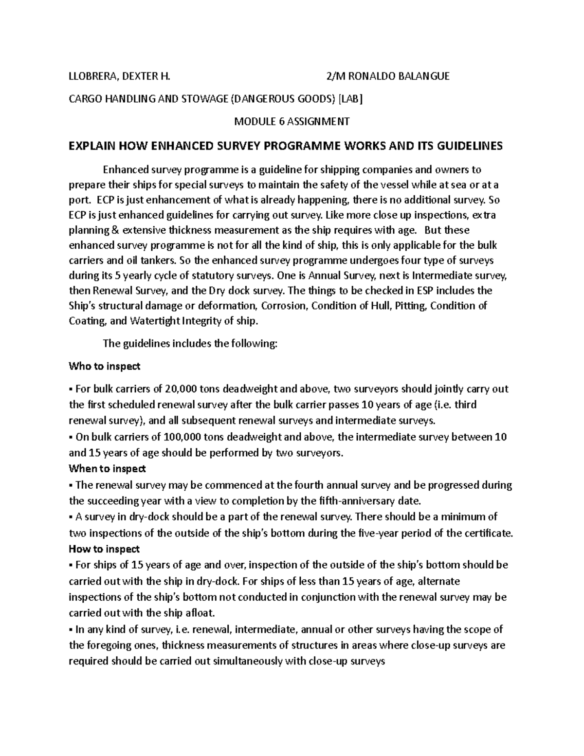 Module 6 Assignment - Llobrera, Dexter H - LLOBRERA, DEXTER H. 2/M ...