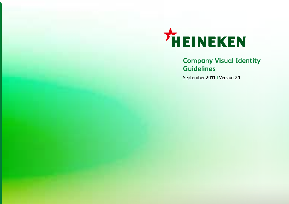 Heineken Style Guide - Company Visual Identity Guidelines September ...