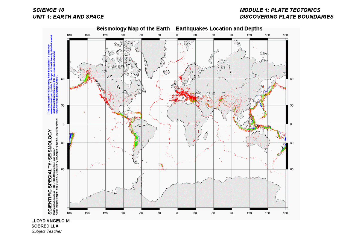 Discovering Plate Boundaries 1 - Secondary Education major in English ...