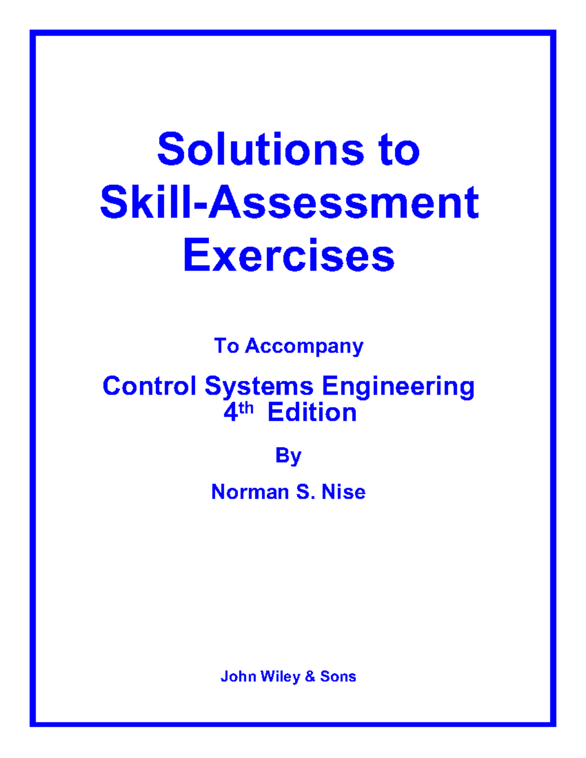 Practice Problems Solutions - Solutions to Skill-Assessment Exercises ...