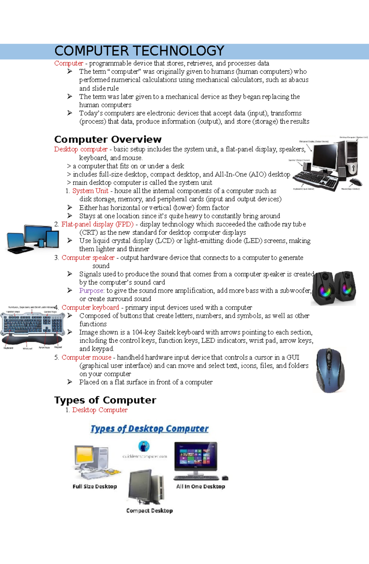 Module-2 - a reporting for cell and molecular - COMPUTER TECHNOLOGY ...