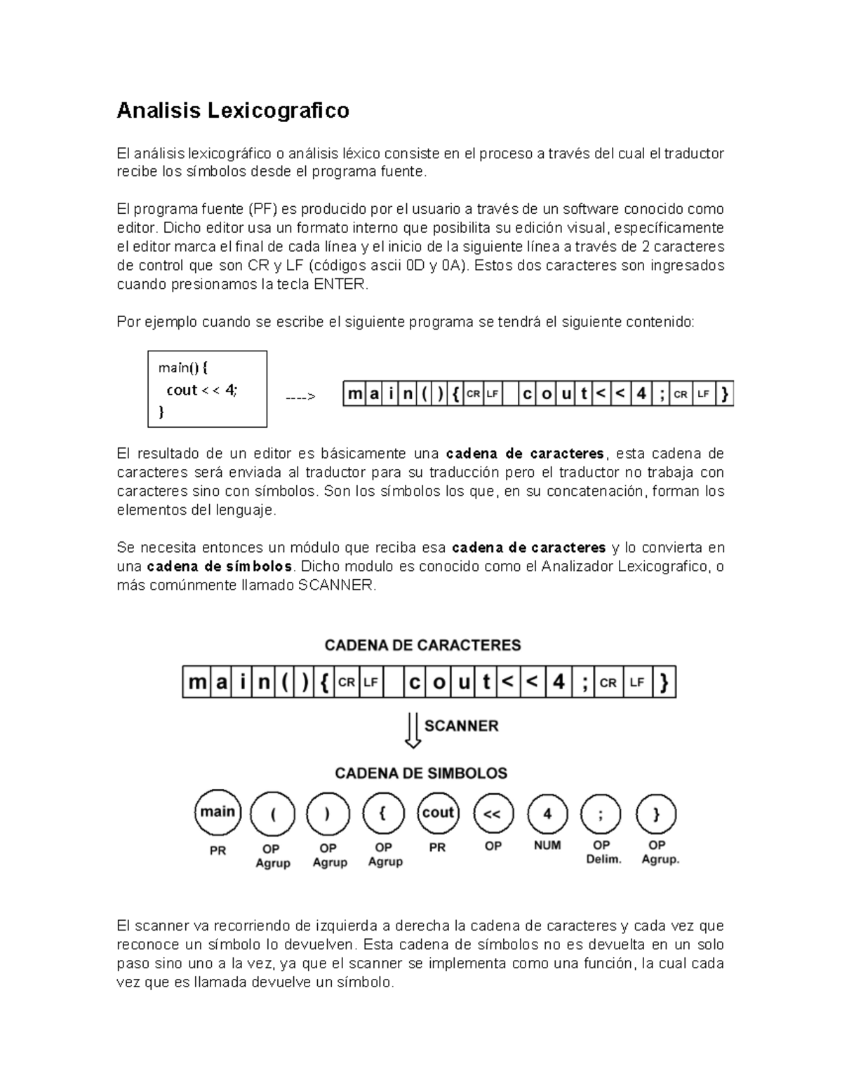 JP02 - Analisis Lexicografico - Analisis Lexicografico El análisis ...