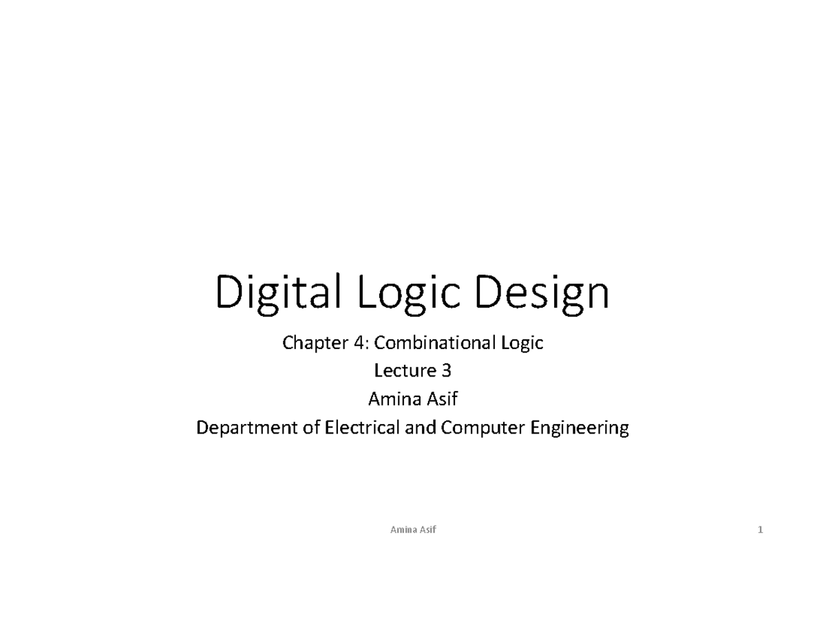 Ch4 4DLD CHAPTER NUMBER 4 - Warning: TT: undefined function: 32 Digital Logic Design Chapter 4 ...