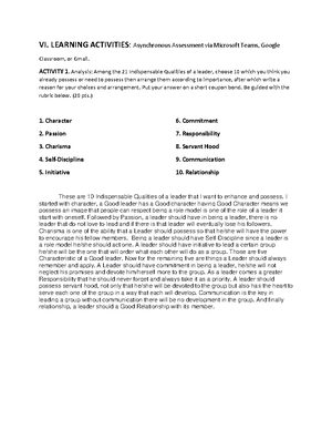 Module 4 CWTS DONE - It contains Activity, Assignment, and a quiz. With ...