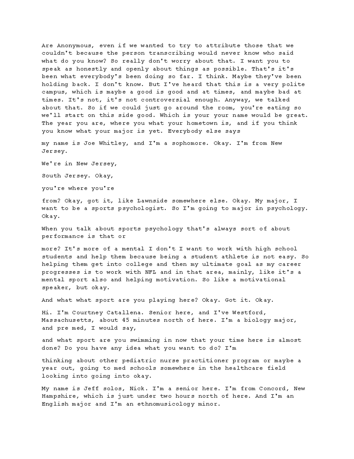 Athletics Exit Group Interview test answer - Are Anonymous, even if we ...