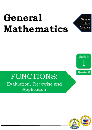 Genmath-Q1- Reviewer - Review - This study guide covers key concepts ...