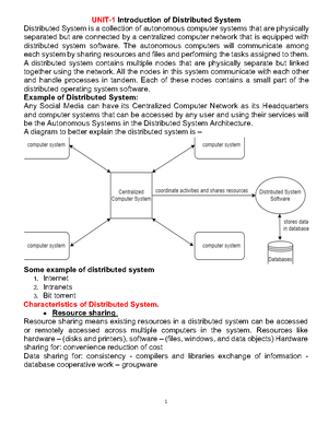 BCA Network Programming - unit 1 to 8 - UNIT- Define Client Server ...