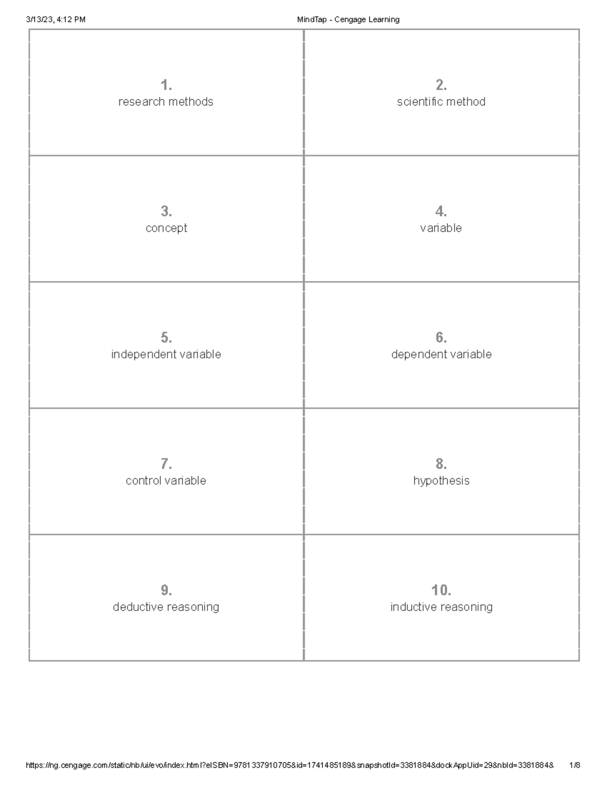 Sociology+Ch+2+Flash+Cards - 1. research methods 2. scientific method 3 ...