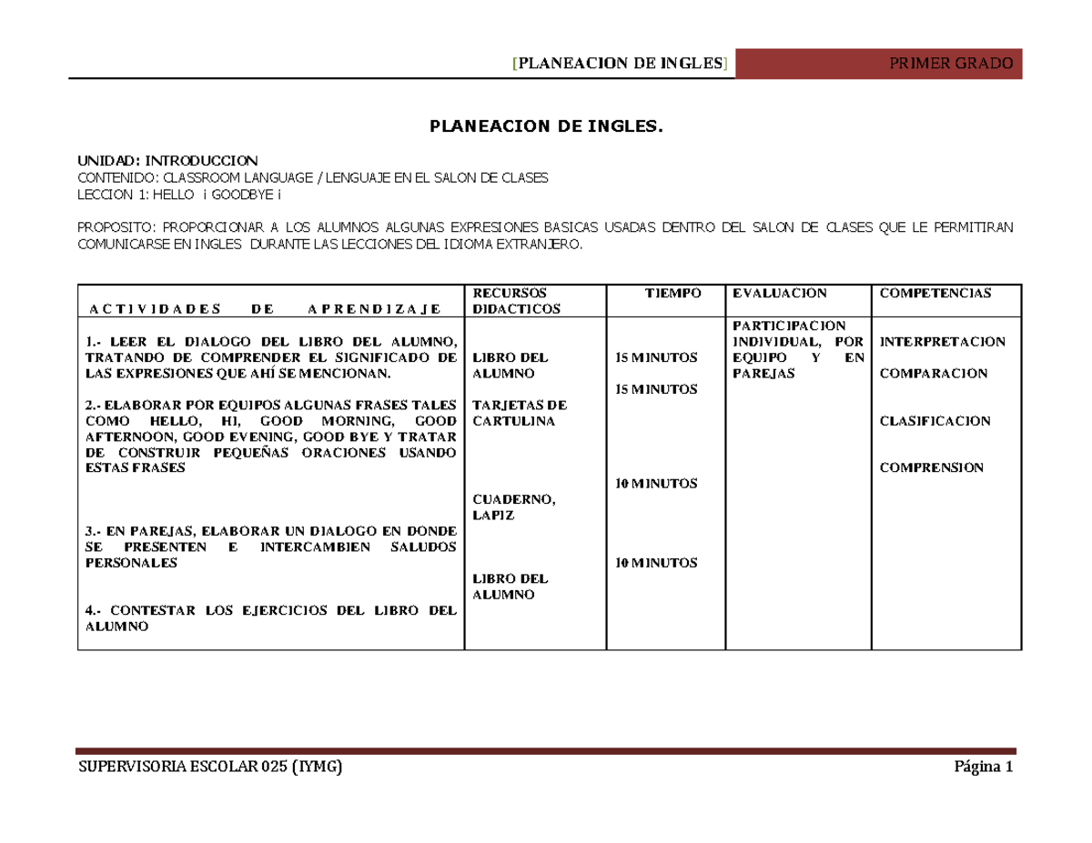 Moam - Plantaciones de ingles - PLANEACION DE INGLES. UNIDAD ...