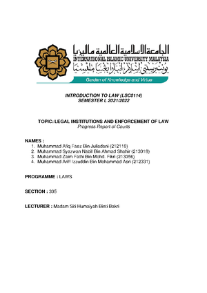 Assignment : Case Brief - INTRODUCTION TO ISLAMIC LAW (LSA 0124) LINDA ISAH VISENTIN V NIK MOHD ...
