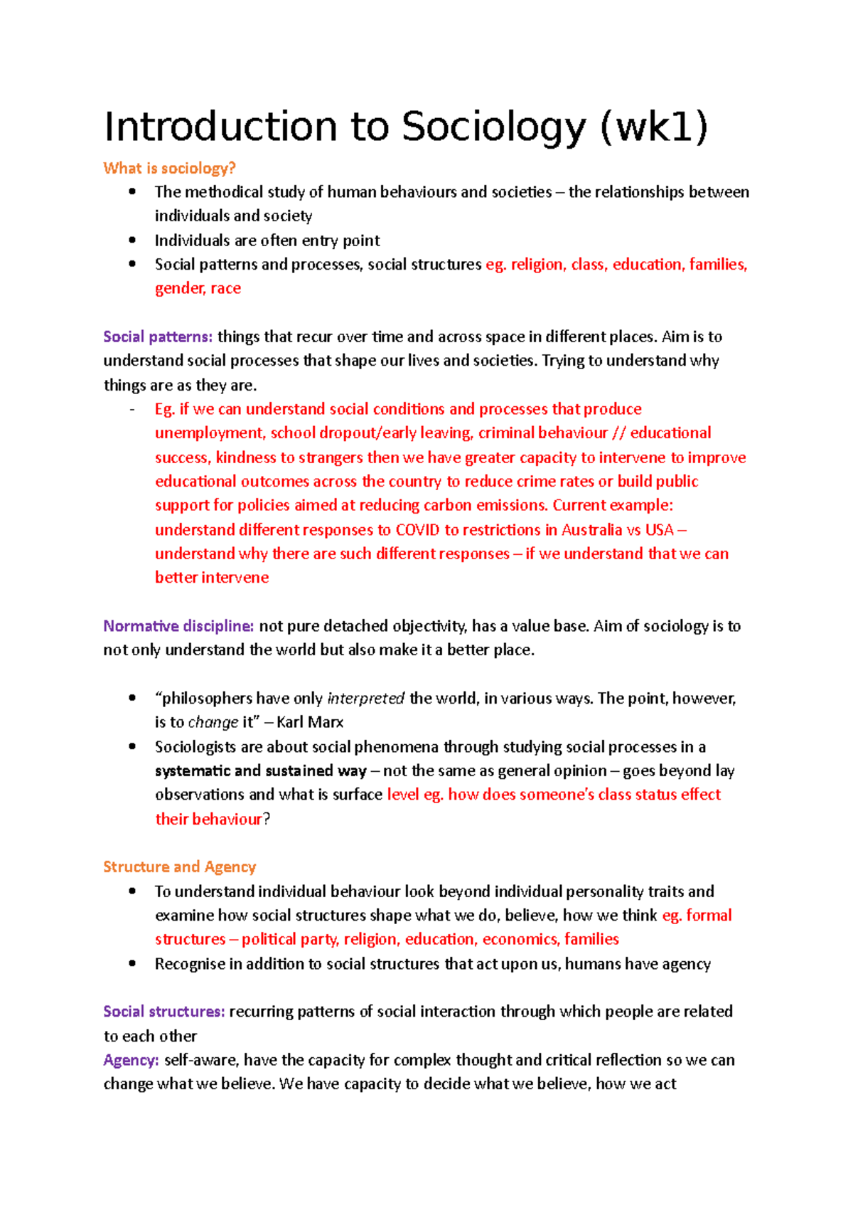 Introduction to Sociology - religion, class, education, families ...