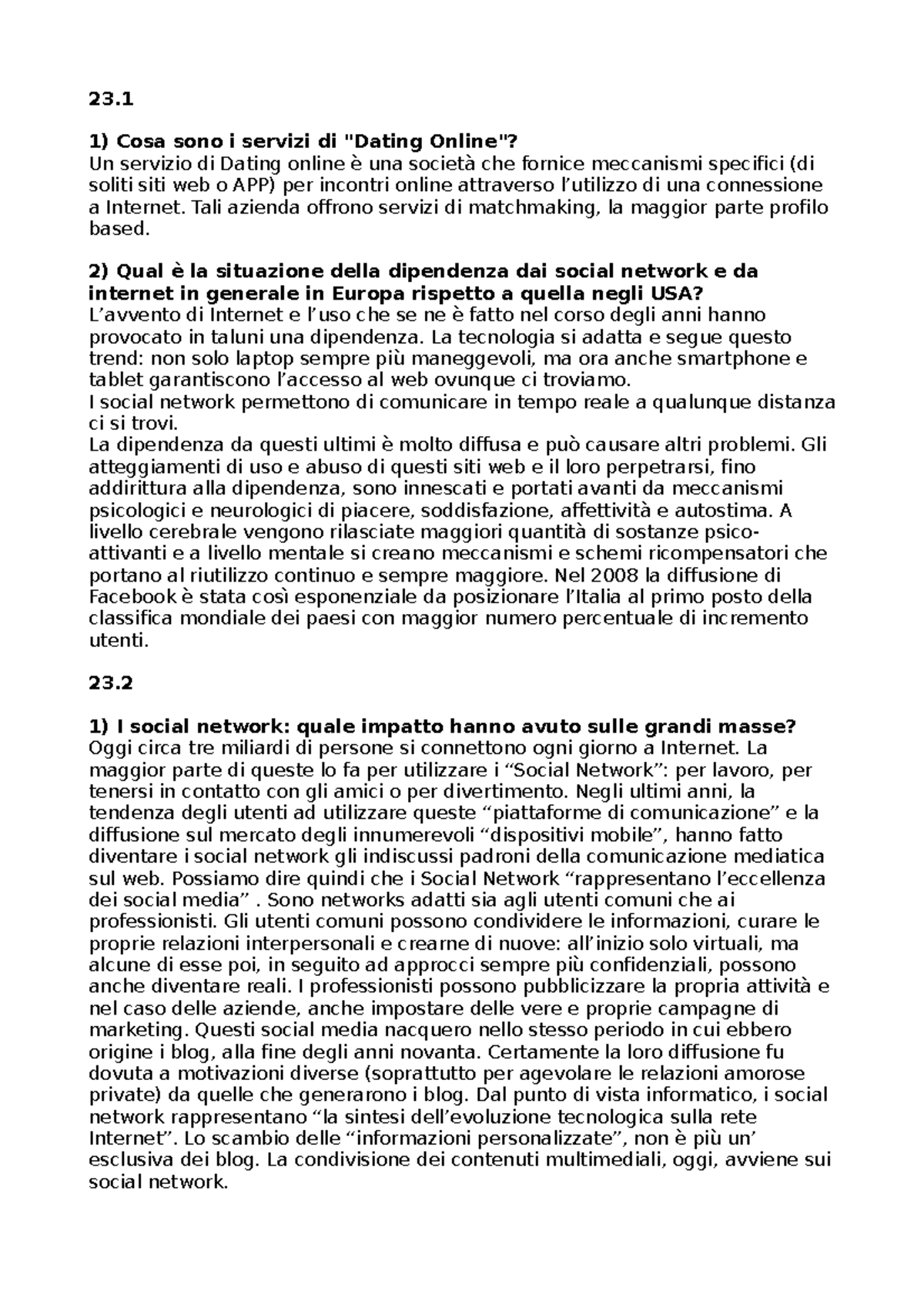 Es. 23 - Esercitazione Lezione 23 - Fondamenti Di Informatica ...