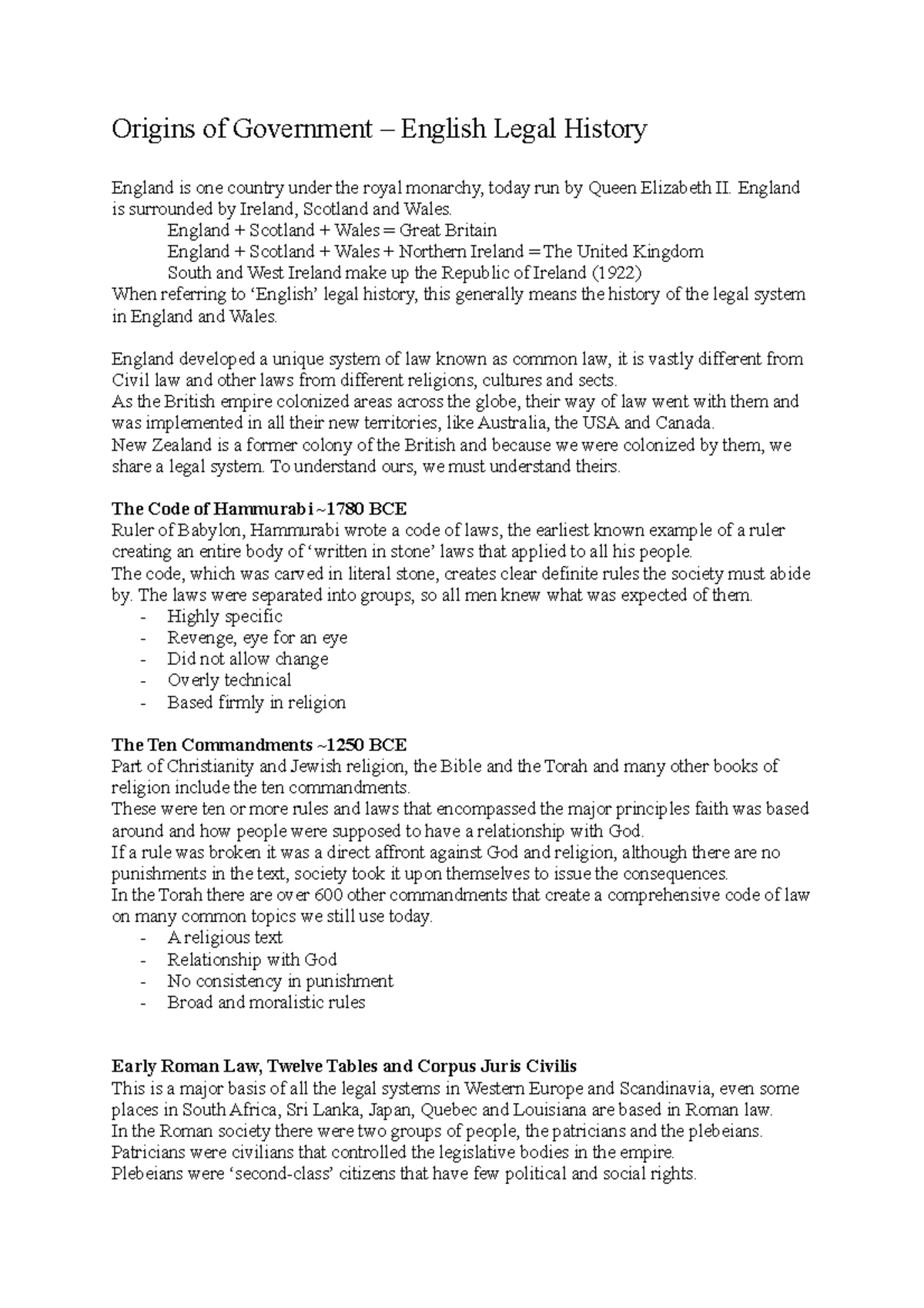 Origins of Government - Use at own discretion - Origins of Government ...