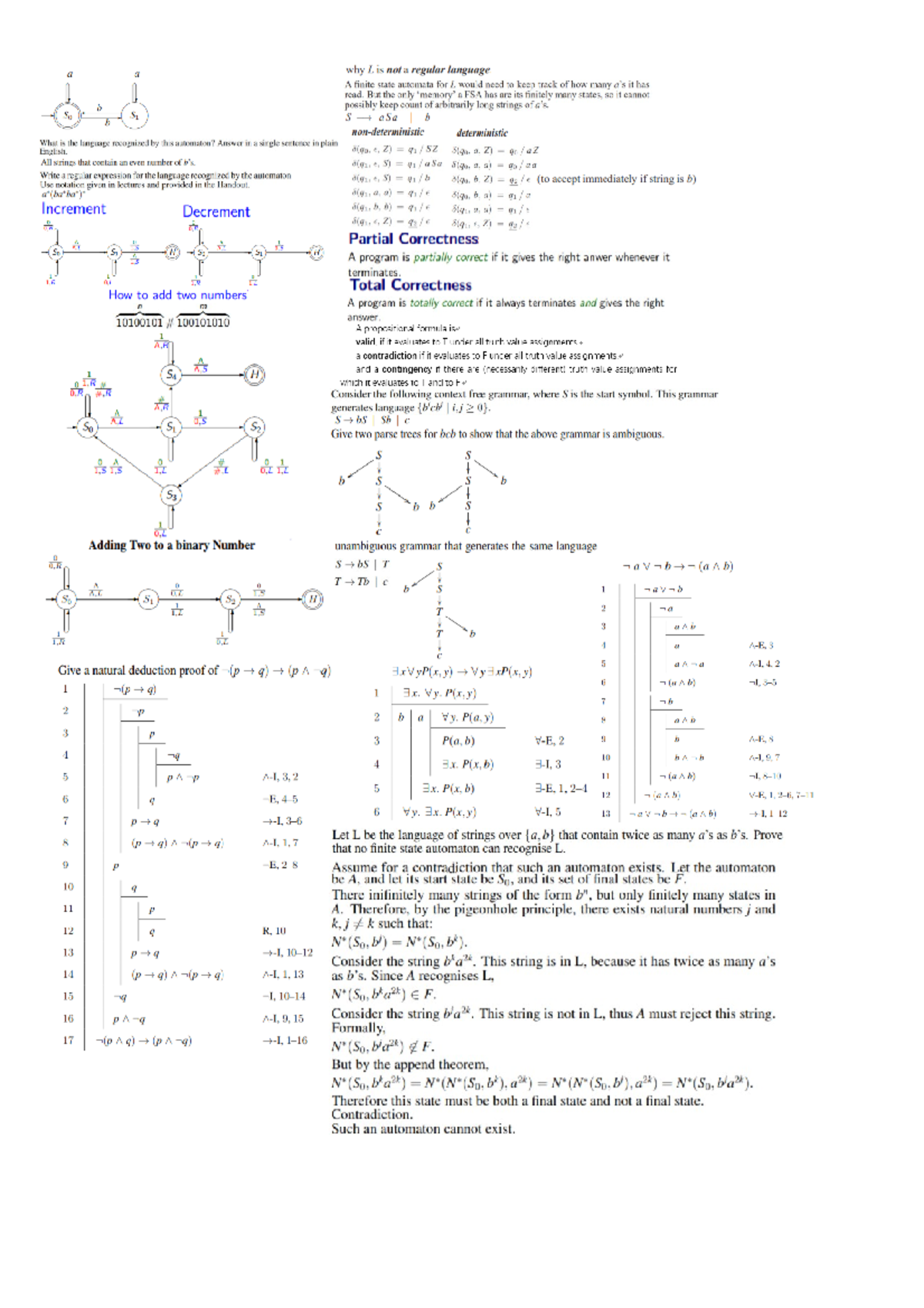 1600 cheat sheet - Summary Foundations of Computing - W113! is lite ...