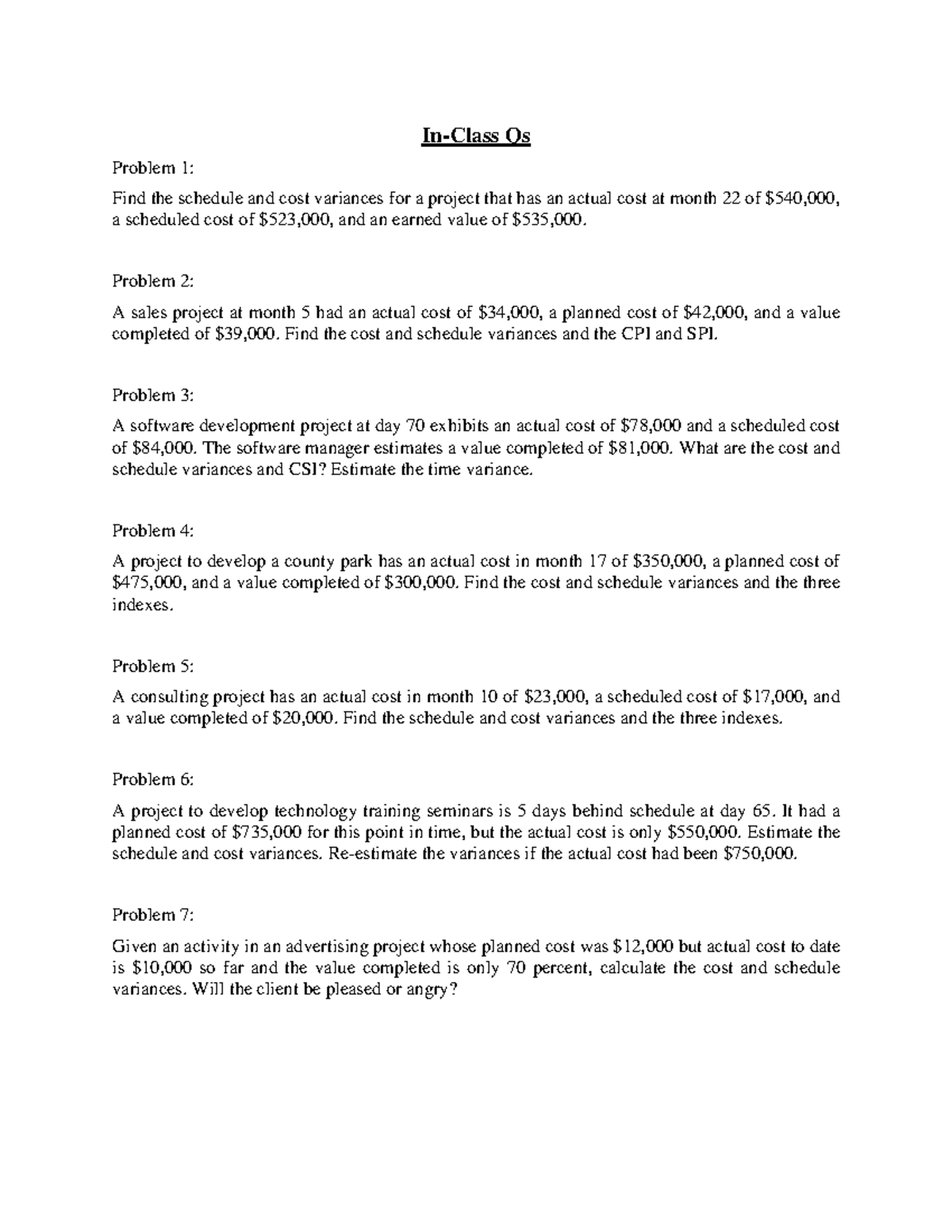 L04-In Class-Qs 9a39c8e1b4427f54e320d36b643c4e63 - In-Class Qs Problem 1: Find the schedule and ...