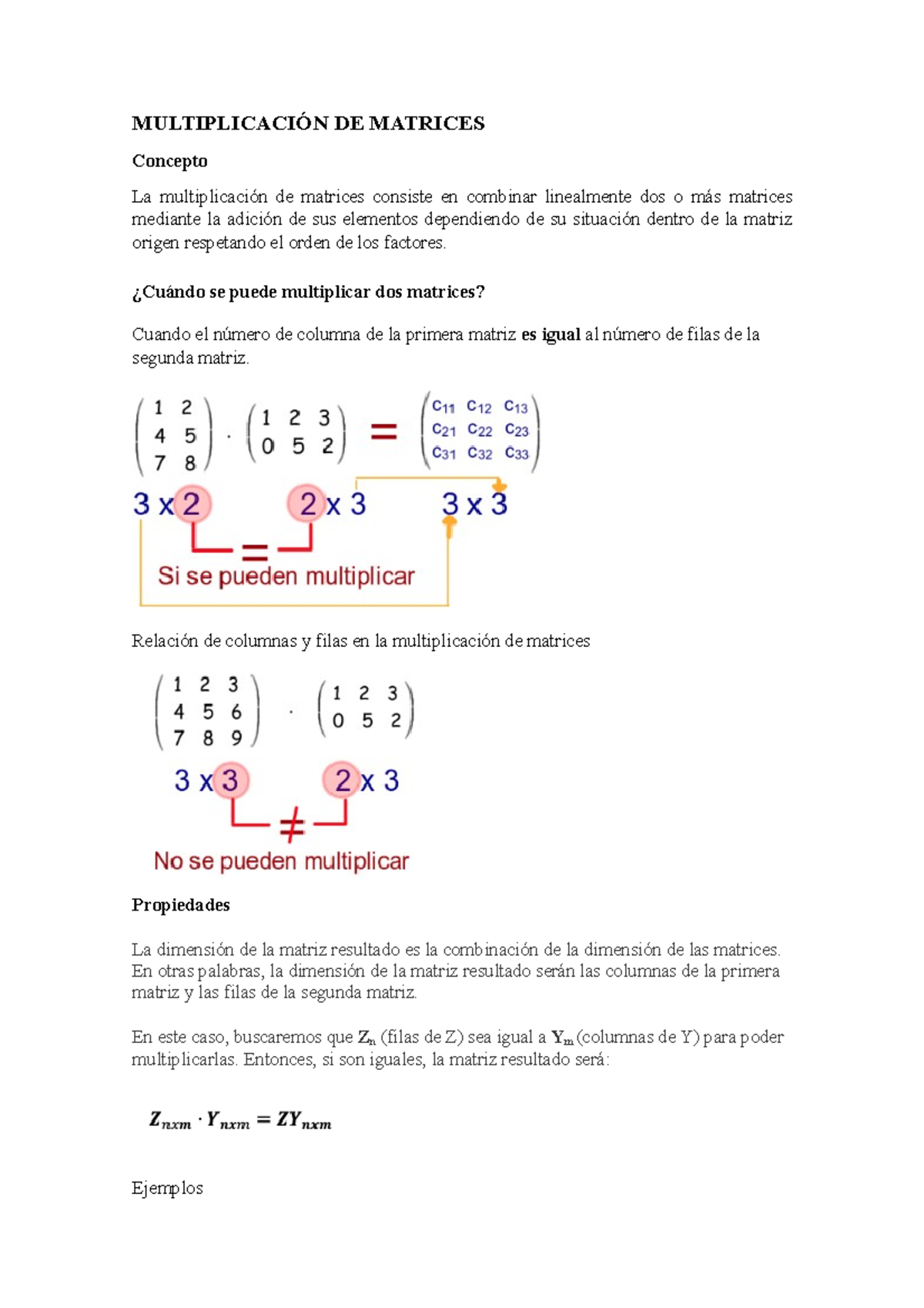 Multiplicación DE Matrices paso a paso_ matemática - MULTIPLICACIÓN DE ...
