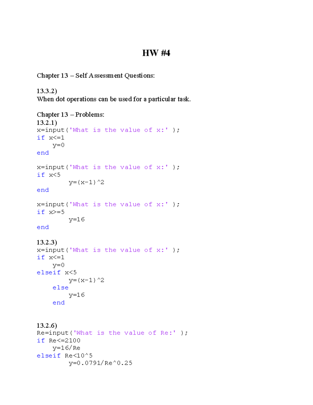 HW4 CHE101 - HW Chapter 13 3 Self Assessment Questions: 13.3) When dot ...