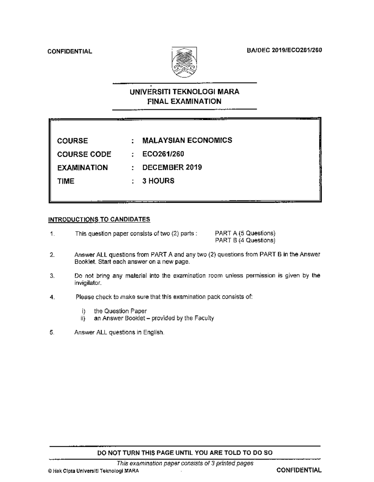 Faculty Business Management 2020 Session 1 - PRA- Diploma DAN Diploma ...