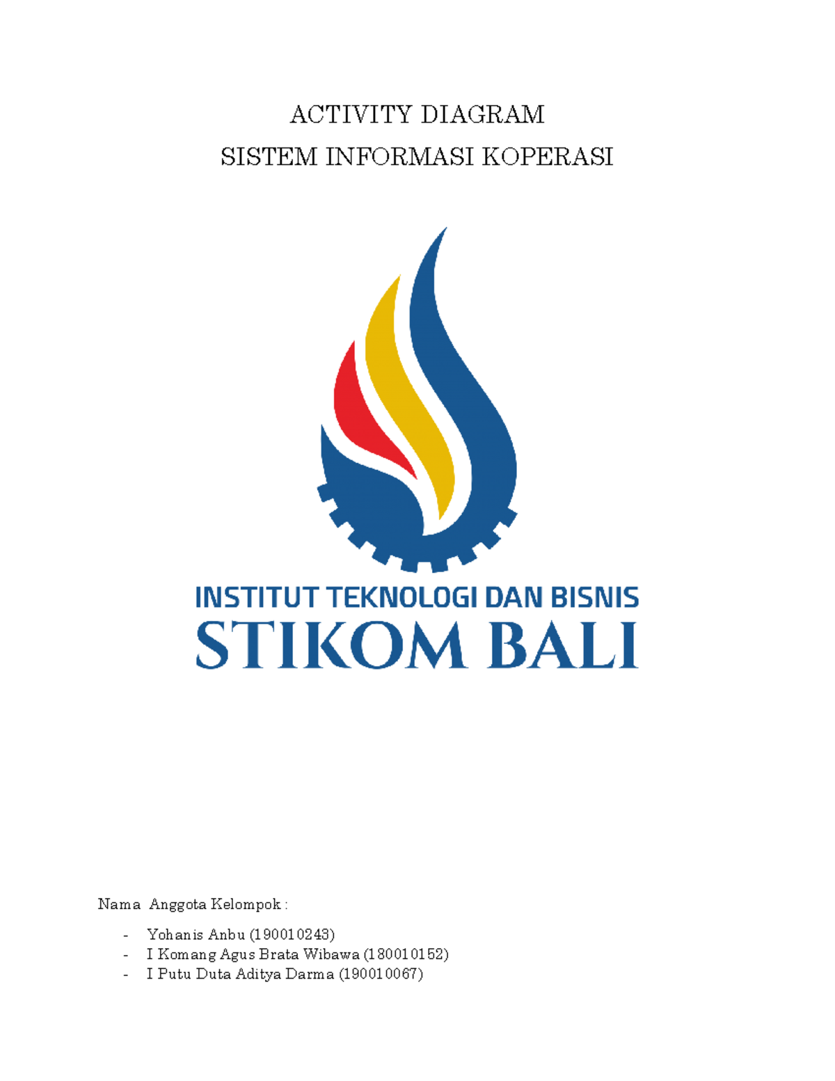 Activity Diagram Sistem Informasi Koperasi - ACTIVITY DIAGRAM SISTEM ...