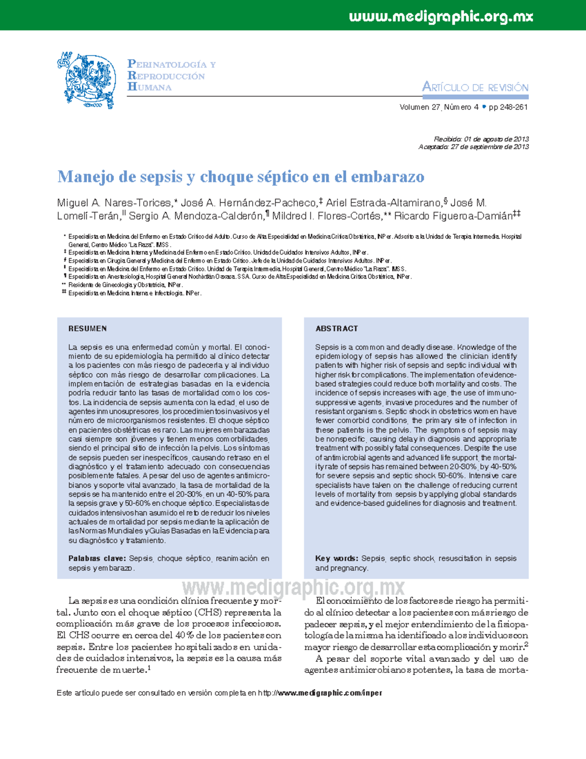 Shock Septico - RESUMEN - Medicina - UC - Studocu