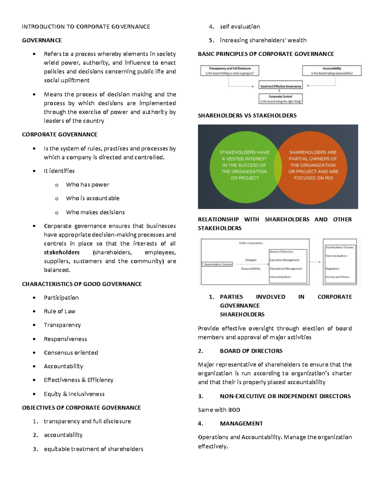 Midterms- Reviewer - None - INTRODUCTION TO CORPORATE GOVERNANCE ...