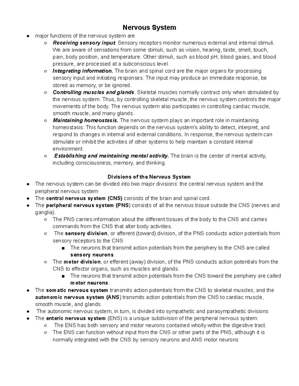 HAP lab Tissue - lecture for human anatomy and physiology - Nervous ...