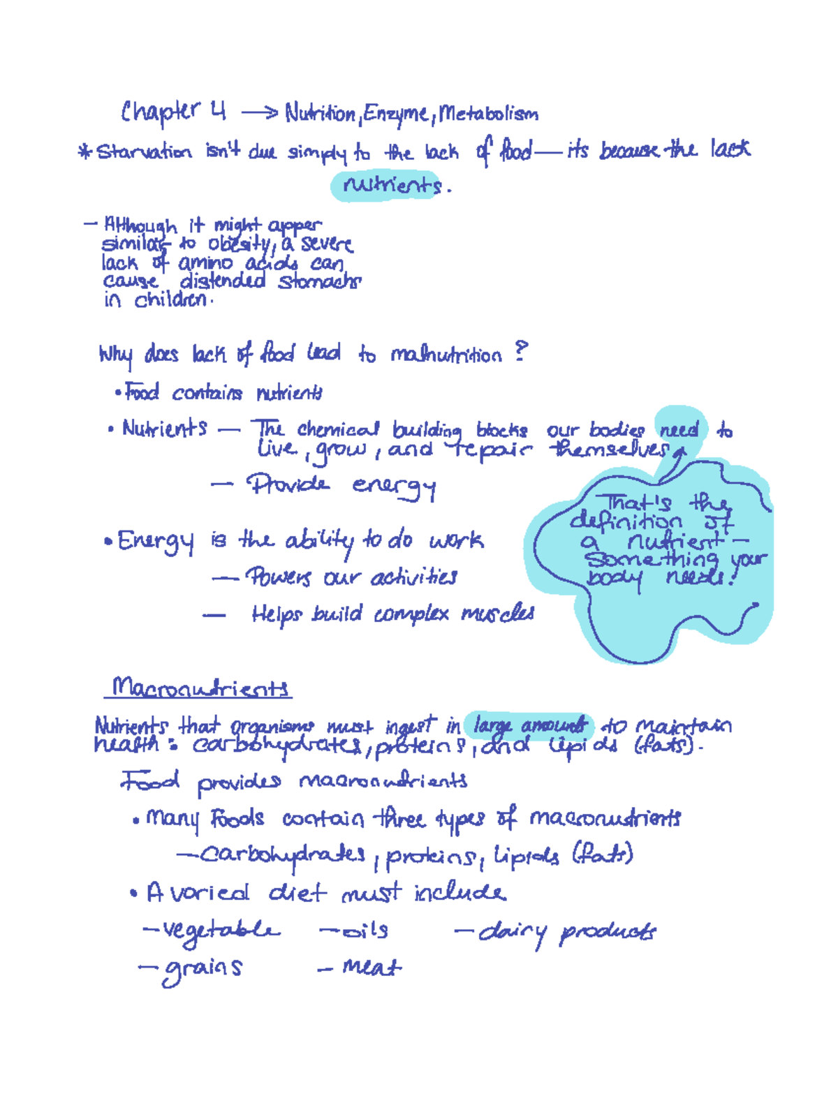 Note Sep 21, 2021 - Professor Rozina Jaser - Chapter 4 Nutrition Enzyme ...