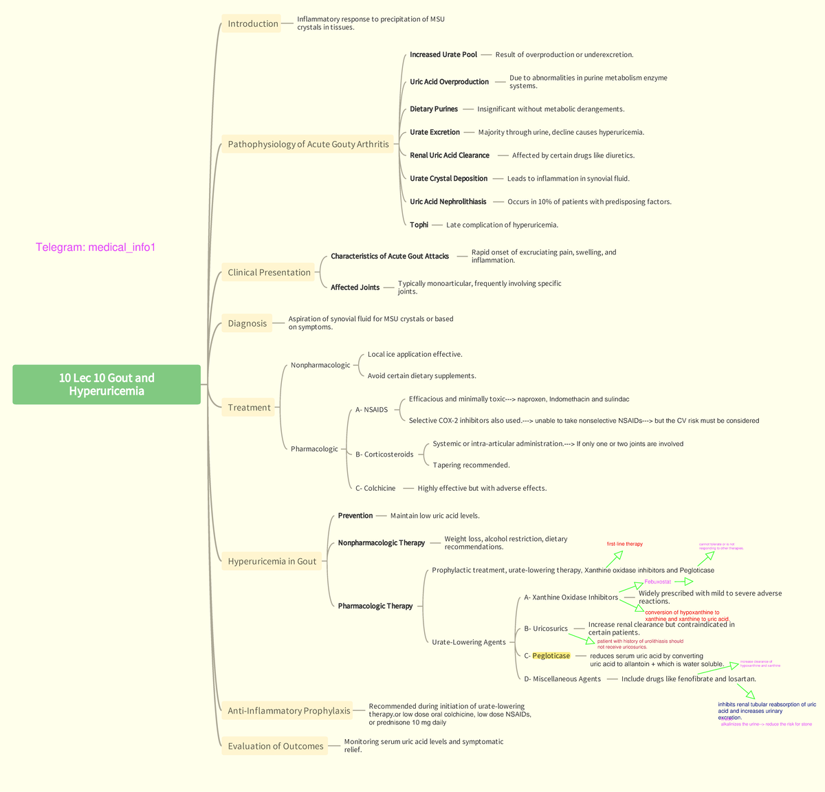 Gout and Hyperuricemia مخطط - Hyperuricemia Introduction ...